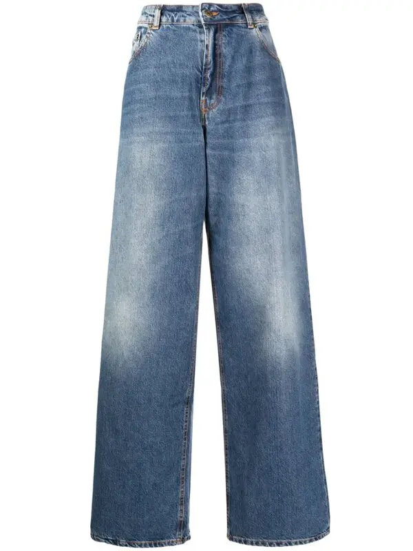 Roberto Cavalli High-rise Wide-leg Jeans