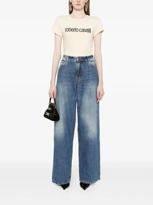Roberto Cavalli High-rise Wide-leg Jeans