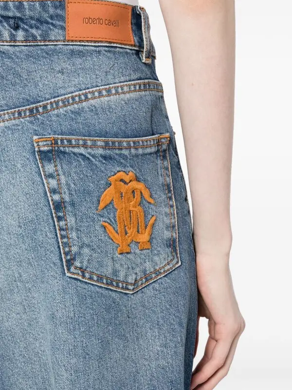 Roberto Cavalli High-rise Wide-leg Jeans