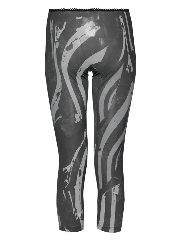 Yohji Yamamoto Abstract-print Tights