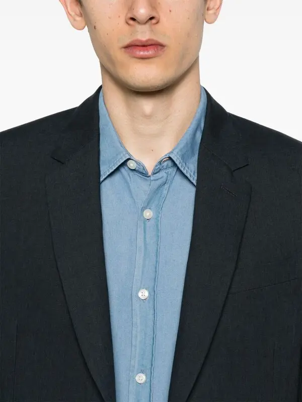 Paul Smith Single-breasted Linen Suit - Blue