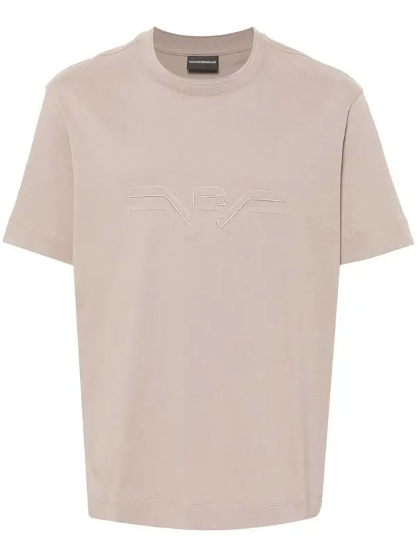 Emporio Armani Logo-embossed Cotton T-shirt