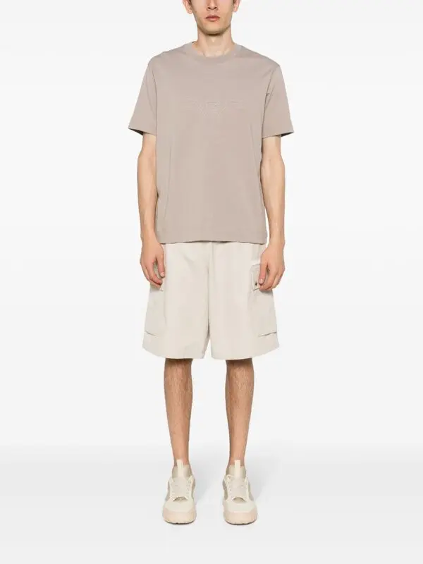 Emporio Armani Logo-embossed Cotton T-shirt