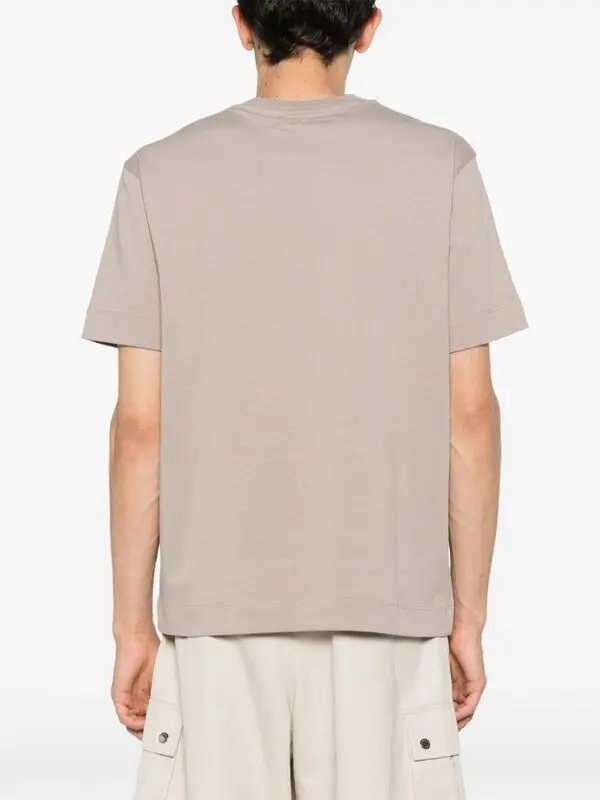 Emporio Armani Logo-embossed Cotton T-shirt