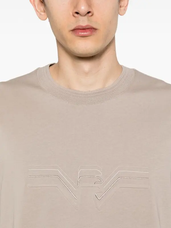 Emporio Armani Logo-embossed Cotton T-shirt