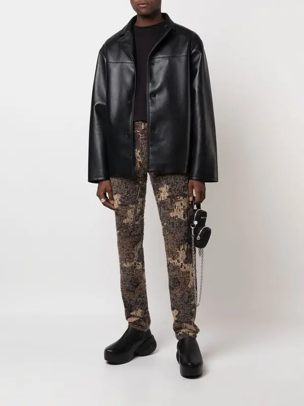 Givenchy Camouflage Print Straight Leg Trousers