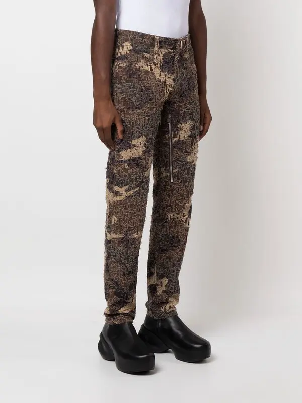 Givenchy Camouflage Print Straight Leg Trousers