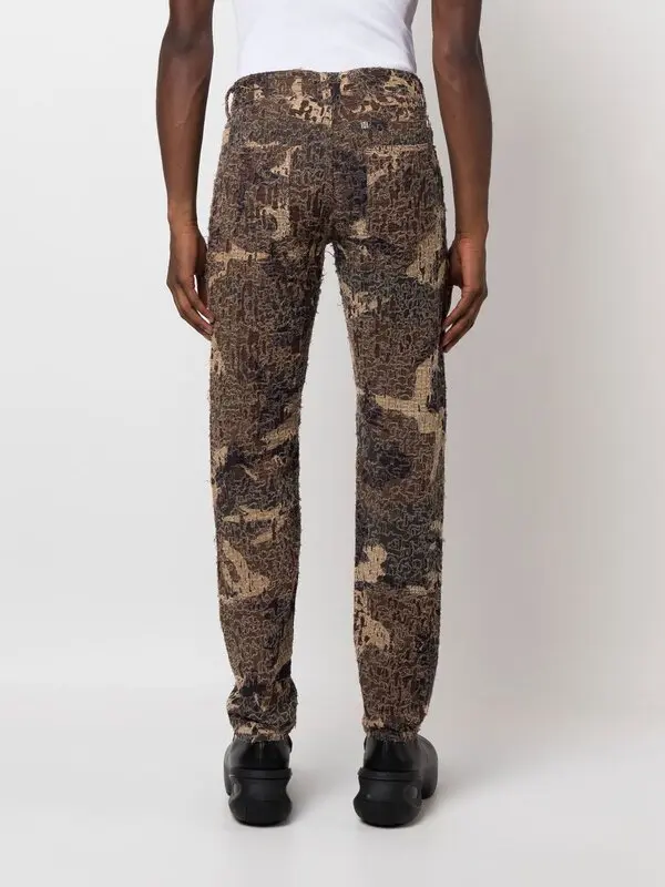 Givenchy Camouflage Print Straight Leg Trousers