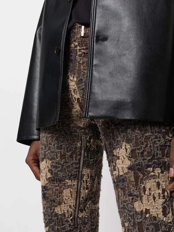 Givenchy Camouflage Print Straight Leg Trousers