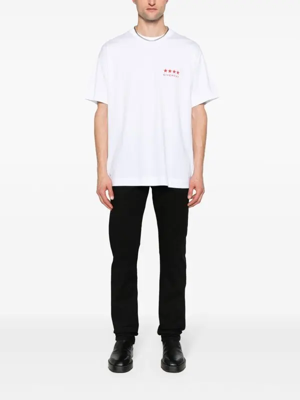 Givenchy Logo-plaque Slim-cut Jeans - Black