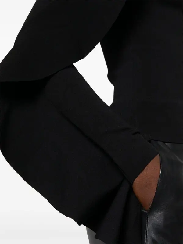 MUGLER Asymmetric Knitted Top