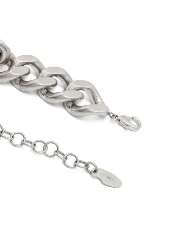 Off-White Arrow Chain Bracelet - Silver