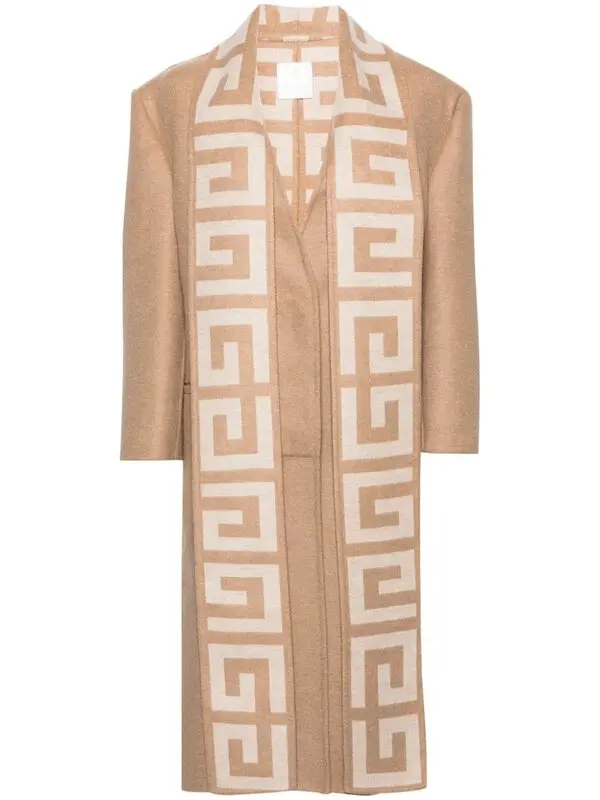 Givenchy 4g Scarf Wool-blend Coat