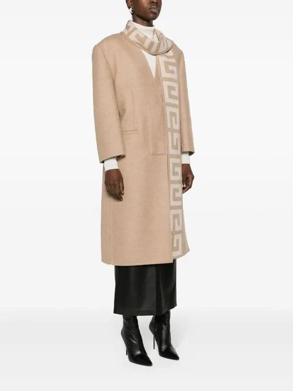 Givenchy 4g Scarf Wool-blend Coat