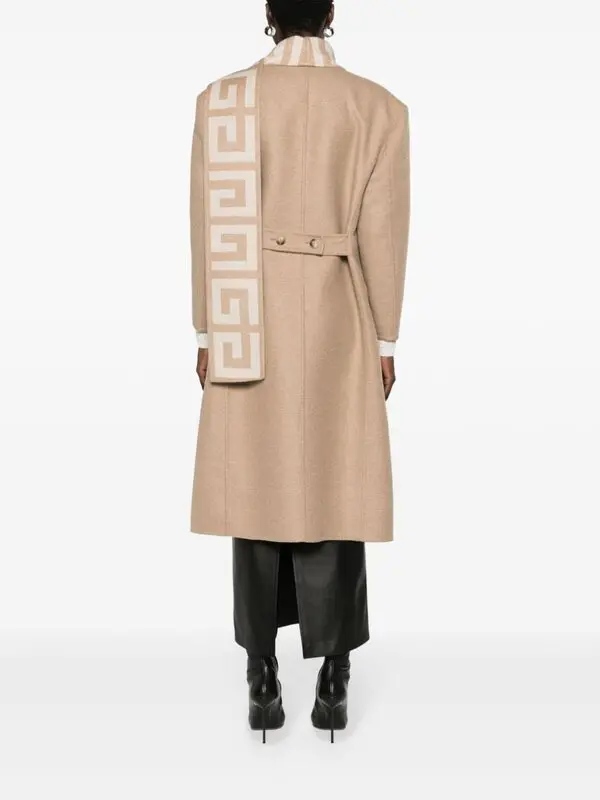 Givenchy 4g Scarf Wool-blend Coat