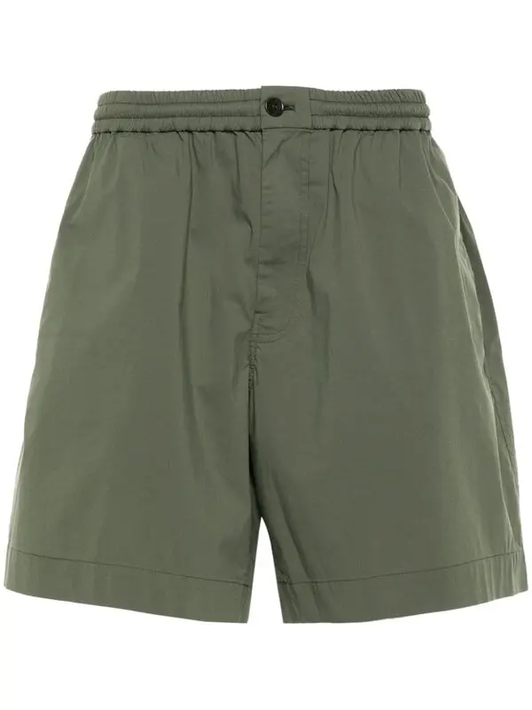 Aspesi Poplin Bermuda Shorts - Green