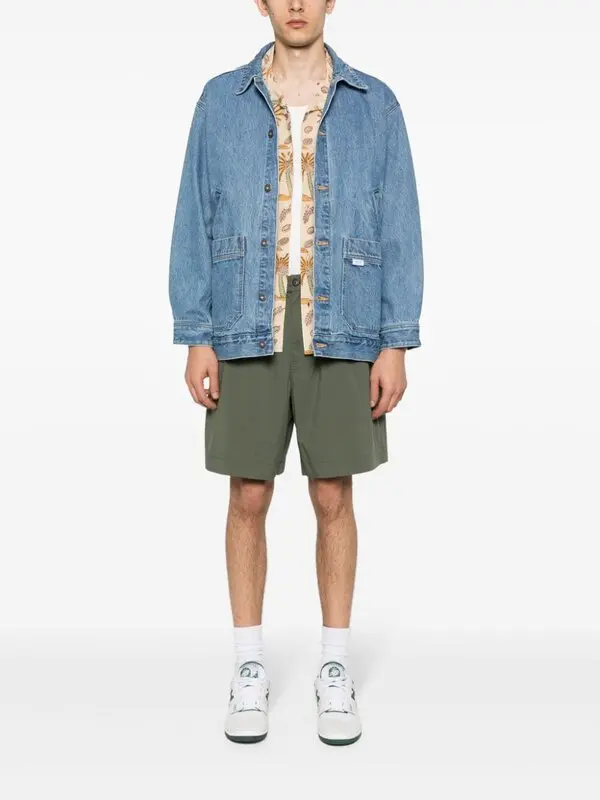 Aspesi Poplin Bermuda Shorts - Green
