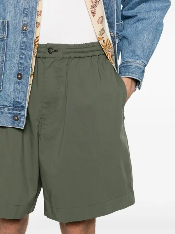 Aspesi Poplin Bermuda Shorts - Green