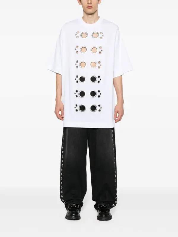 Givenchy Eyelet-embellished T-shirt