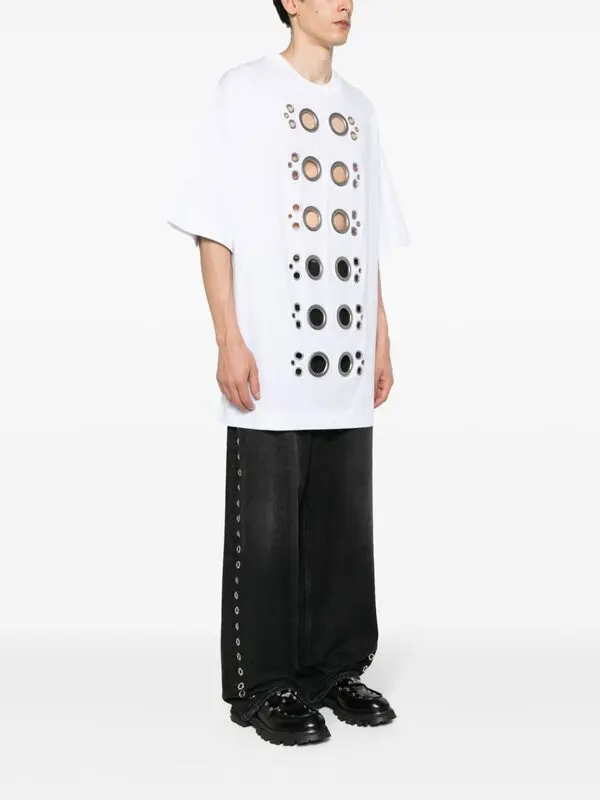 Givenchy Eyelet-embellished T-shirt
