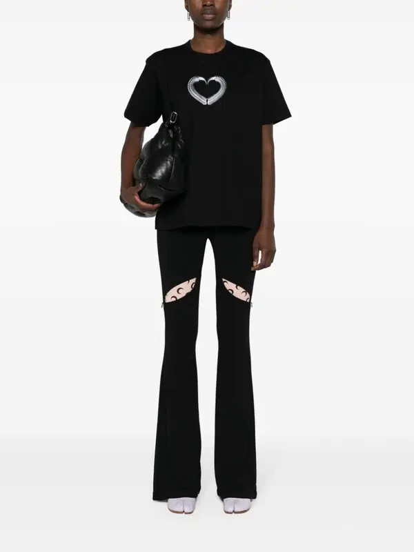 Junya Watanabe Graphic-heart Print T-shirt