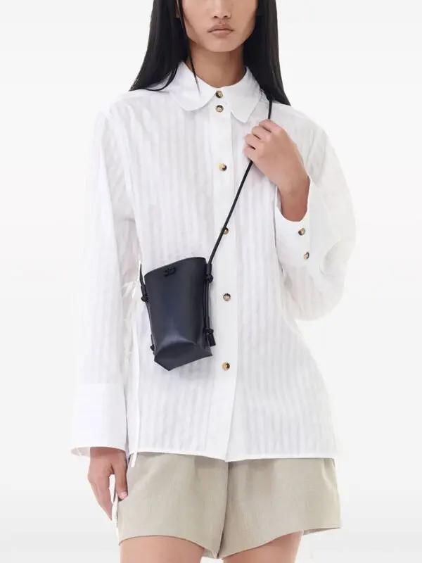 GANNI Leather Crossbody Bag