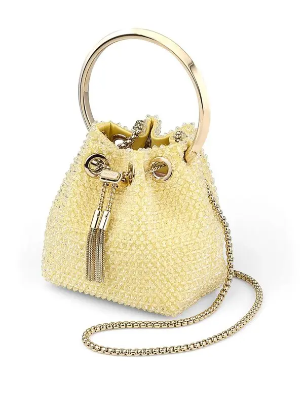 JIMMY CHOO Beaded Bon Bon Tote Bag