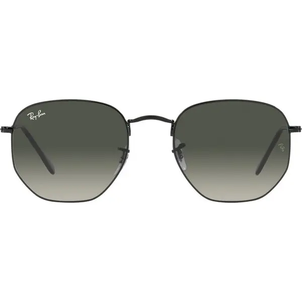 Ray-ban 51mm Octagon Sunglasses - Black/ Grey Gradient