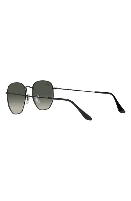 Ray-ban 51mm Octagon Sunglasses - Black/ Grey Gradient