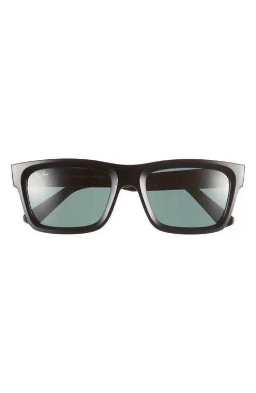 Ray-ban Warren 54mm Rectangular Sunglasses - Black