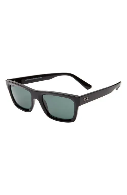 Ray-ban Warren 54mm Rectangular Sunglasses - Black
