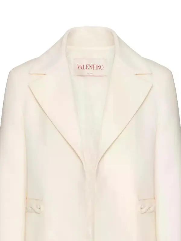 Valentino Garavani Open-front Jacket With Notched Lapels