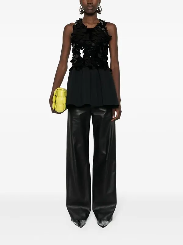 JIL SANDER Sequin-embellished Knitted Top