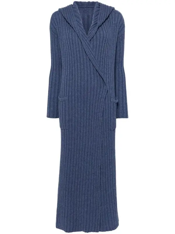 TEDDY CASHMERE Chunky-knit Cashmere Cardigan - Blue