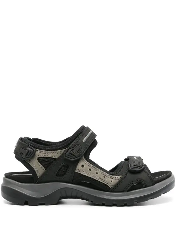 Ecco Offroad Touch-strap Sandals - Black