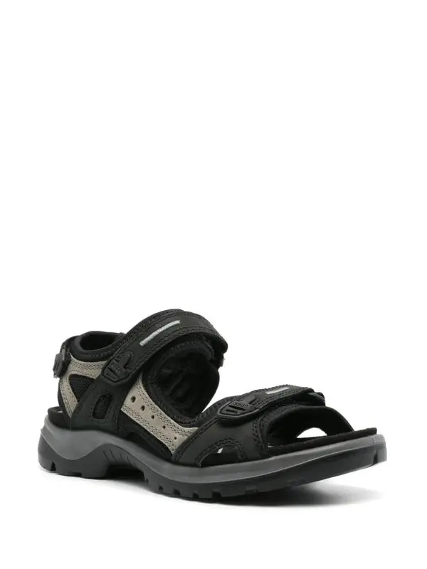 Ecco Offroad Touch-strap Sandals - Black