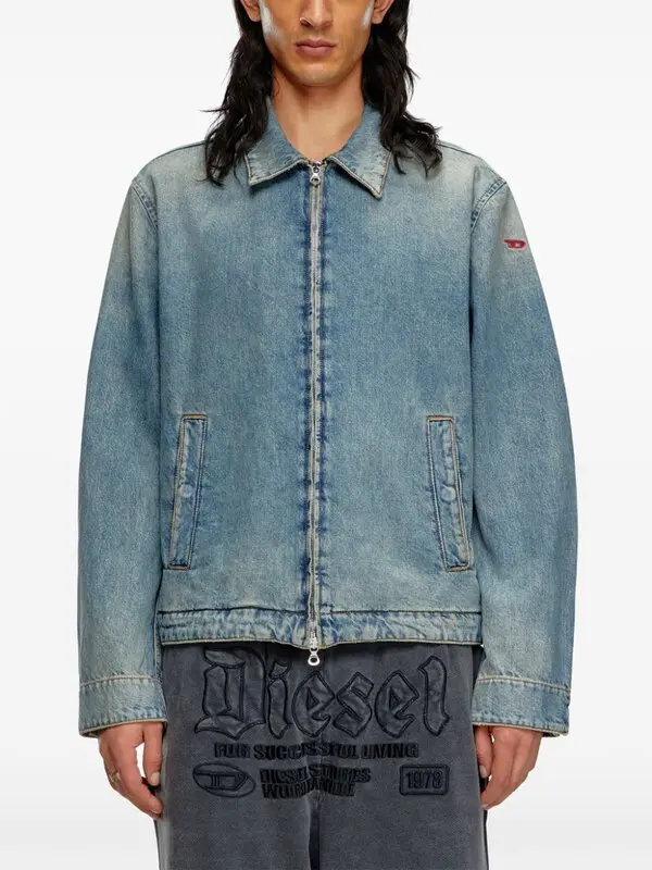 Diesel® D-Rohe Denim Jacket In Blue - 50% Off | Editorialist