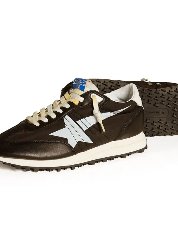 GOLDEN GOOSE Marathon Panelled Sneakers - Black