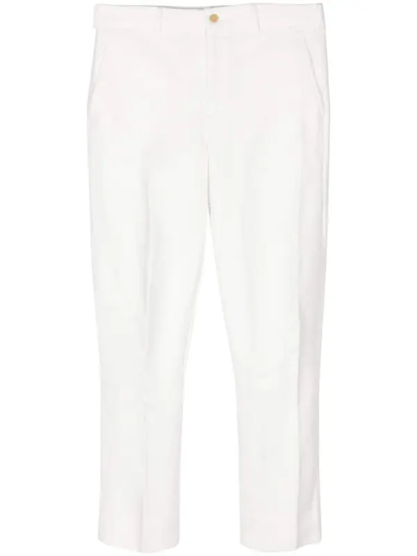 BLACK COMME DES GARÇONS Cropped Slim-cut Trousers