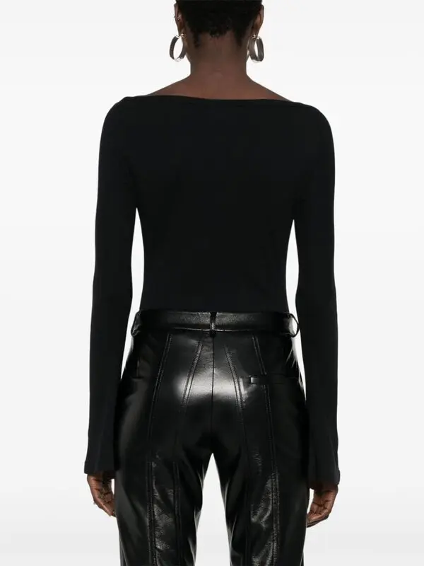 COURREGES Cut-out Bodysuit - Black
