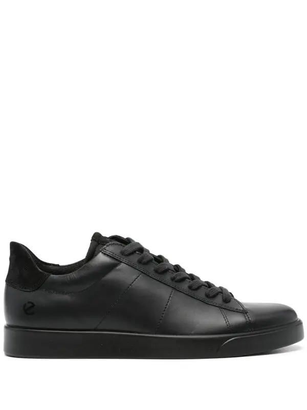 Ecco Lite M Leather Sneakers - Black