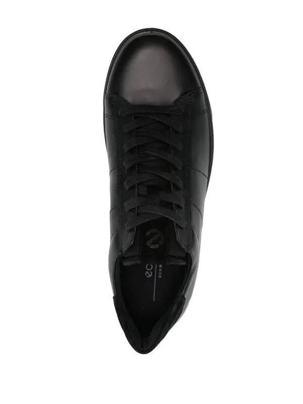 Ecco Lite M Leather Sneakers - Black