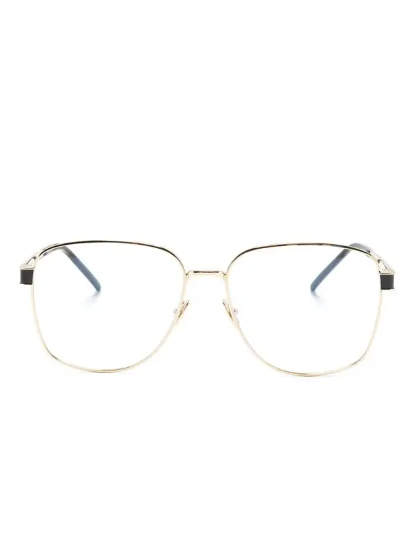 Saint Laurent Square-frame Glasses - Gold