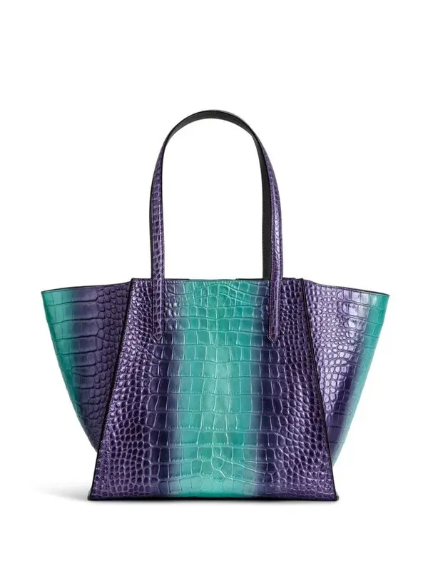 Zadig&Voltaire Embossed Leather Tote Bag