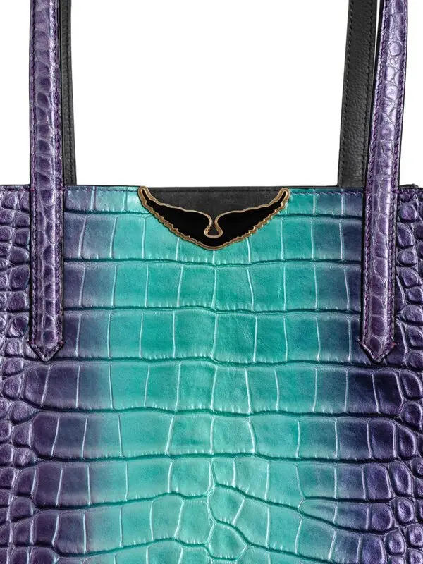 Zadig&Voltaire Embossed Leather Tote Bag