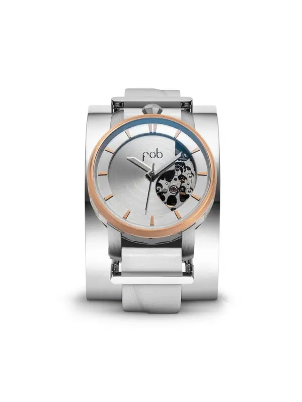 FOB PARIS R360 Aura 36mm Cuff Watch - Silver