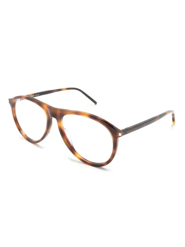 Saint Laurent Tortoiseshell Pilot Sunglasses
