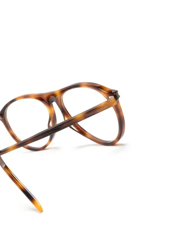 Saint Laurent Tortoiseshell Pilot Sunglasses