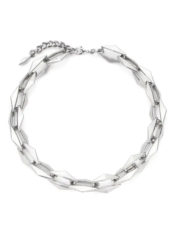 JIMMY CHOO Cable-chain Link Necklace - Silver