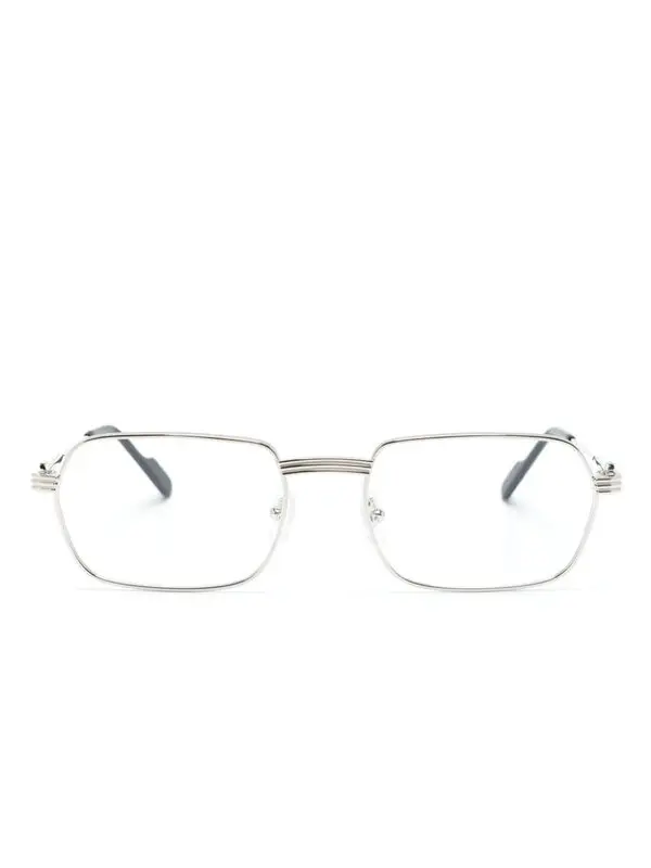 CARTIER Rectangle-frame Glasses - Silver